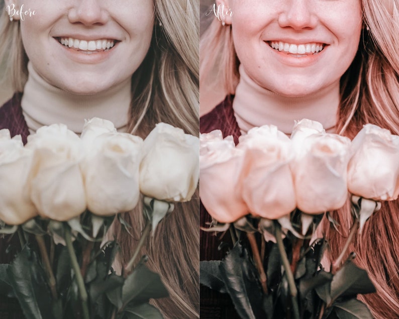 3 Rose Gold Lightroom Mobile and Desktop Preset Rose Presets, Vsco ...