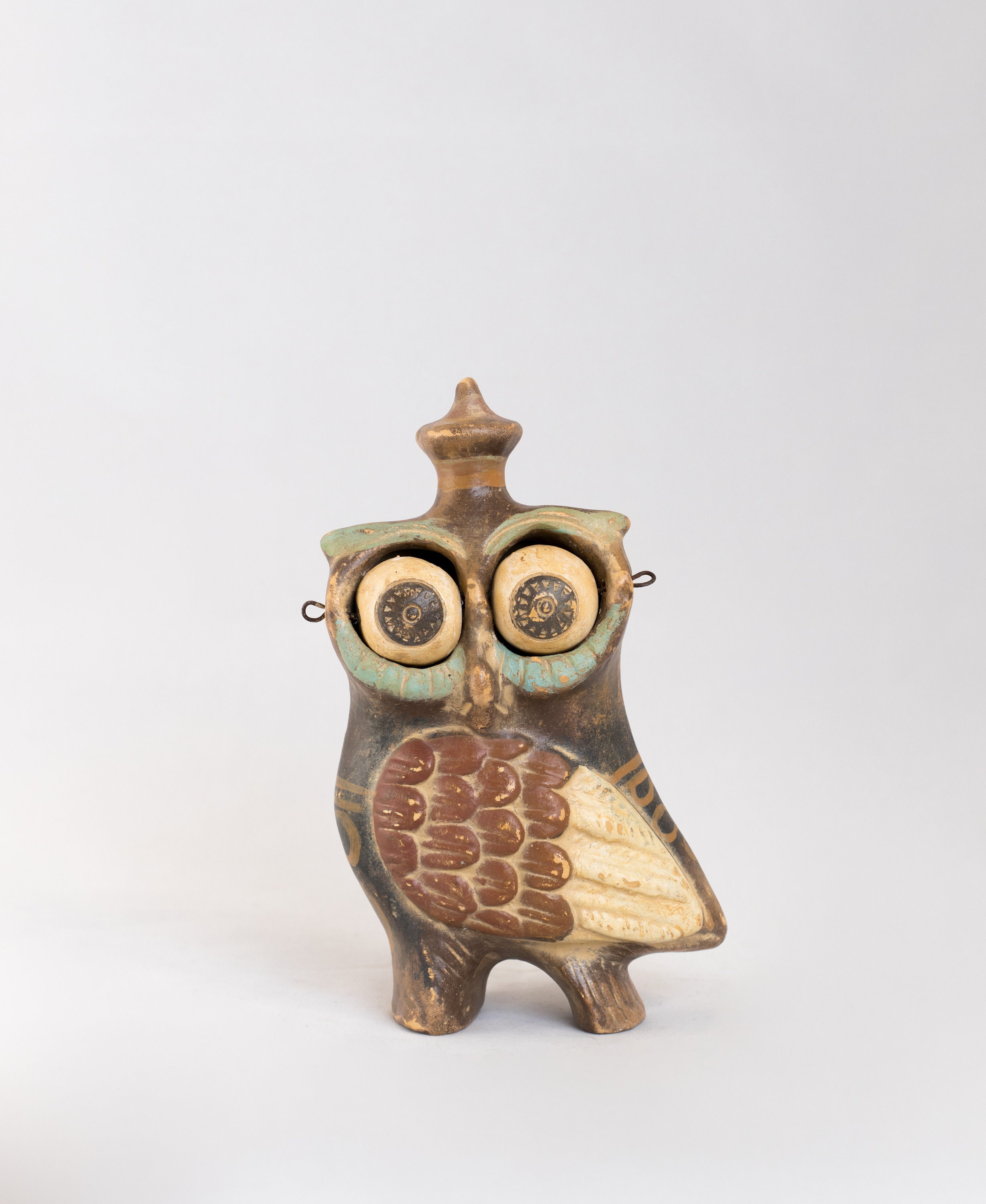 Búho ateniense de cerámica griega búho de Atenea símbolo de | Etsy