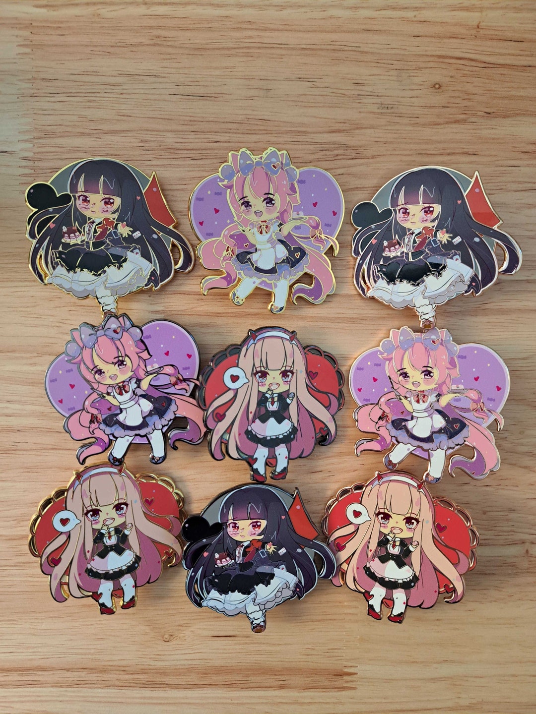 Chibi Anime Maids Zero Two Gasai Yuno Yumeko Jabami - Etsy