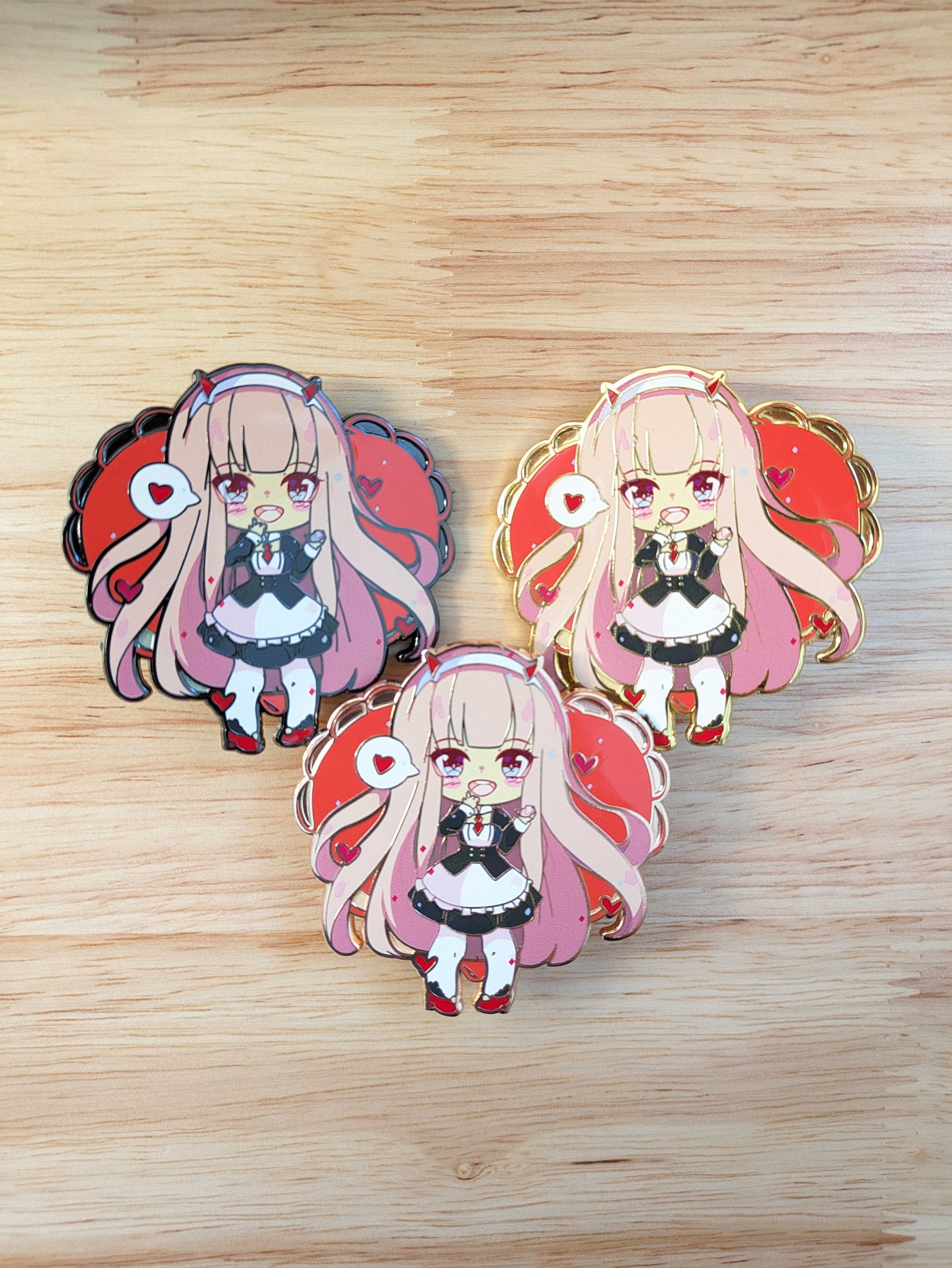 Chibi Anime Maids Zero Two Gasai Yuno Yumeko Jabami - Etsy