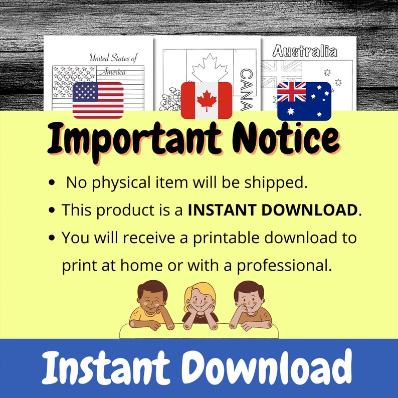 Geography Flag Activity Worksheets Homeschool Printable Children ...