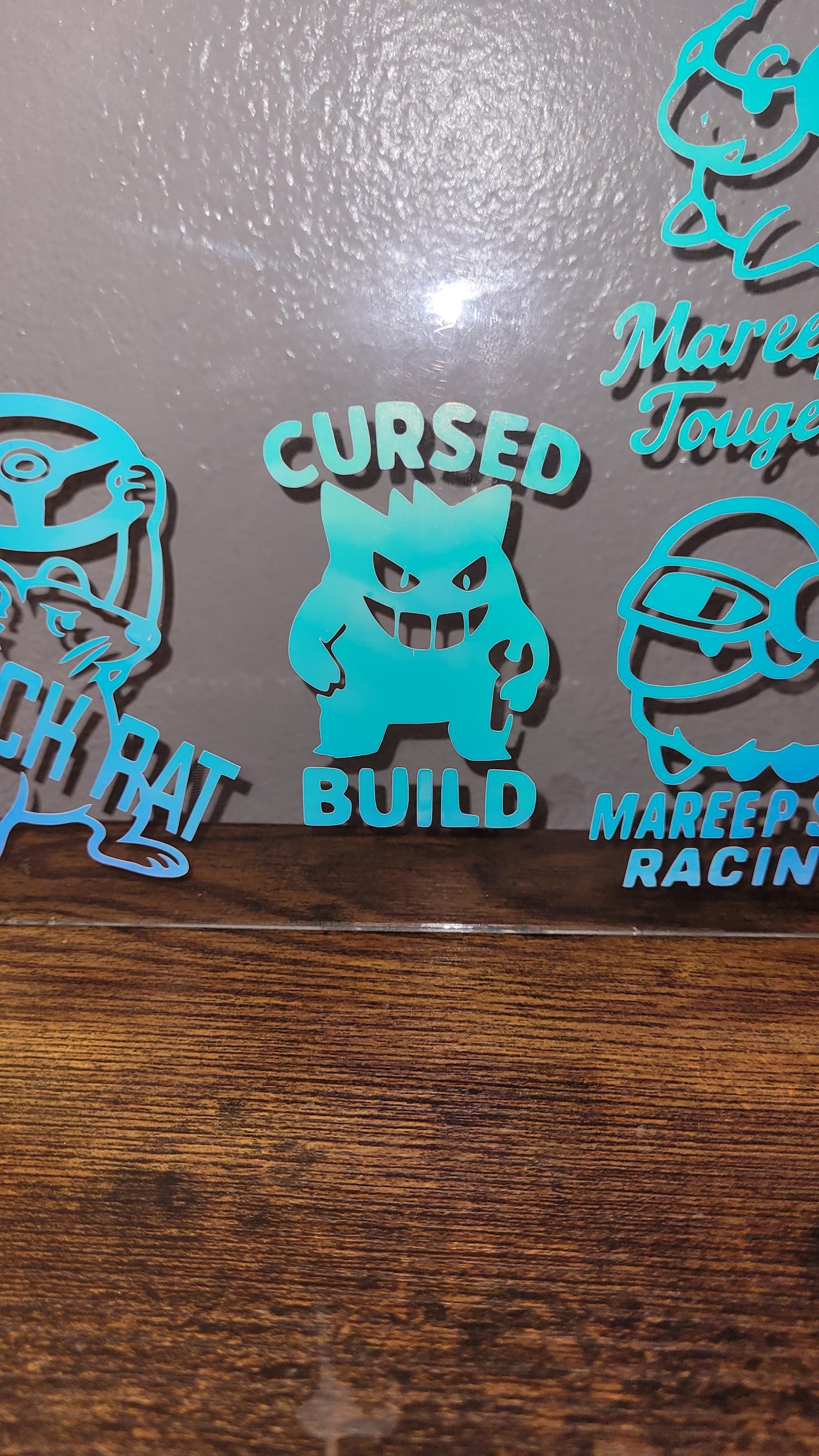 Cursed Build Gengar Die-cut Sticker - Etsy