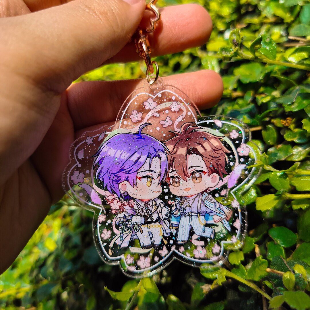 Kuya X Eiden Glitter Sakura Keychain Nu Carnival - Etsy