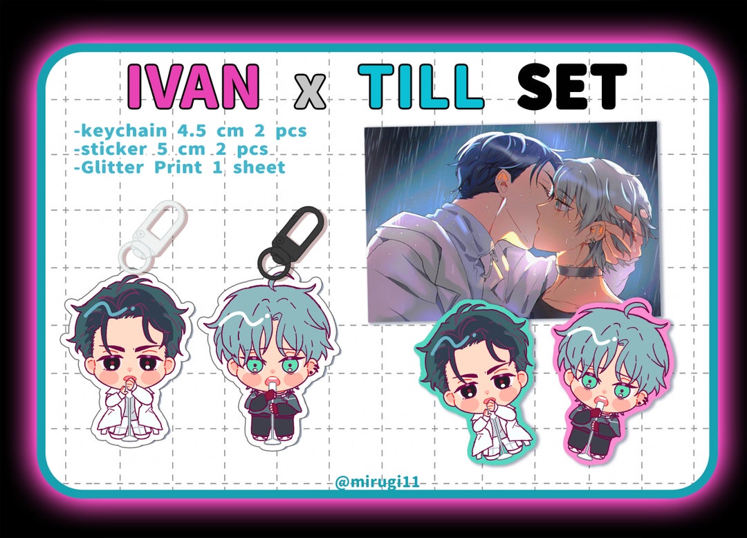 ALNST Ivantill Acrylic Keychain Charms | Print | Sticker IVTL SET - Etsy