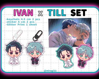 ALNST Ivantill Acrylic Keychain Charms | Print | Sticker IVTL SET - Etsy