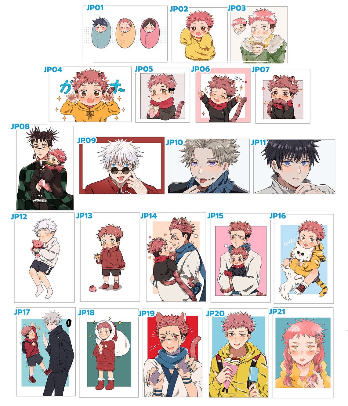 JJK A5 A6 Print Yuji Gojo Inumaki Yuta Sukuna Postcard - Etsy
