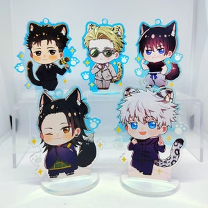 Buy 5 Get 1 JJK Acrylic Hologram Keychain Sticker Yuji Gojo Geto ...