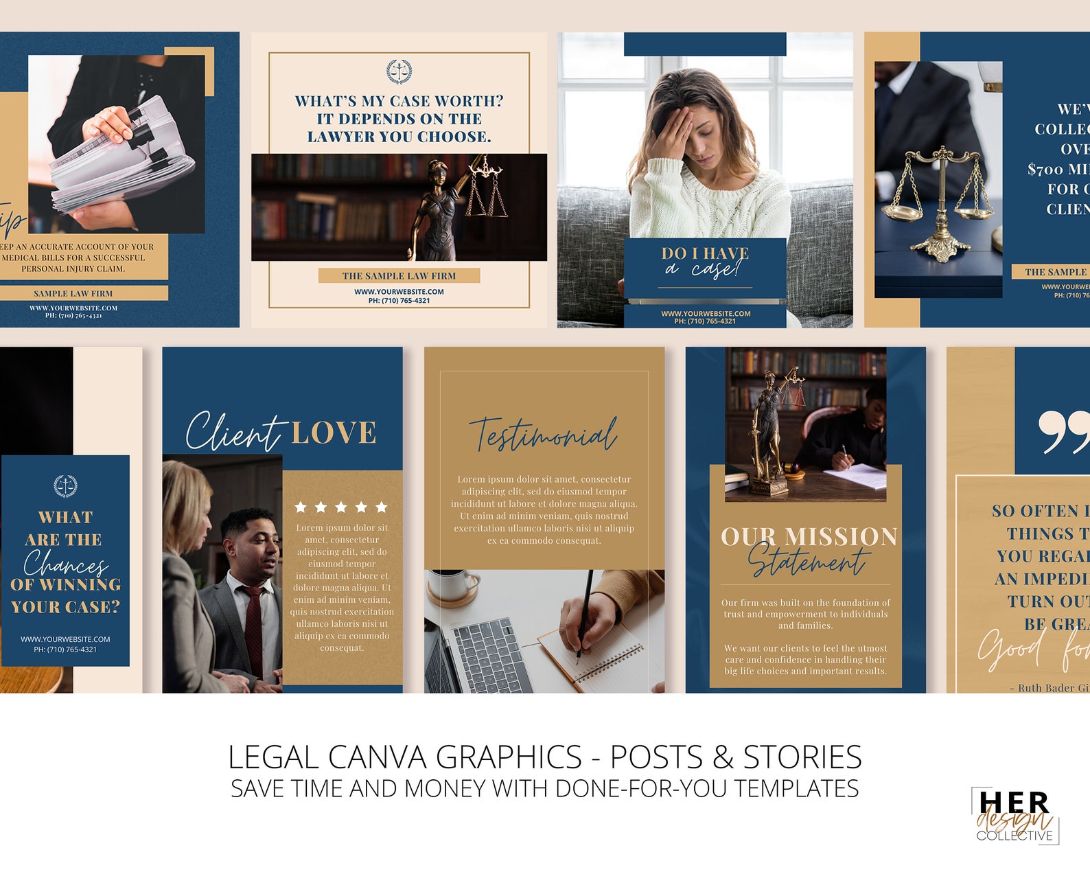 Law Firm Instagram Templates: Attorney Social Media (canva Editable) - Etsy