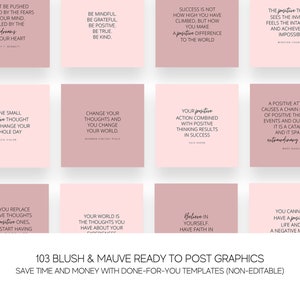 103 Pink Instagram Quotes, Premade Ready to Post Positive Quotes and ...