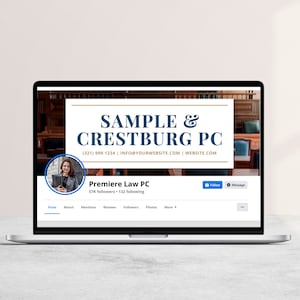 Law Firm Facebook Cover Templates: Legal Canva Design (10 Covers) - Etsy