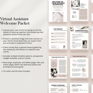 Virtual Assistant Templates Bundle, Welcome Packet, VA Contract, Social ...