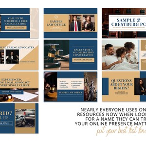 Law Firm Facebook Cover Templates: Legal Canva Design (10 Covers) - Etsy