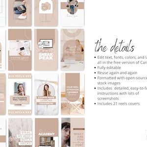 Reels Covers Templates, Neutral Beige Modern, Instagram Reels ...