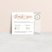 Editable Thank You Card Template Neutral Modern Thank You Note DIY ...