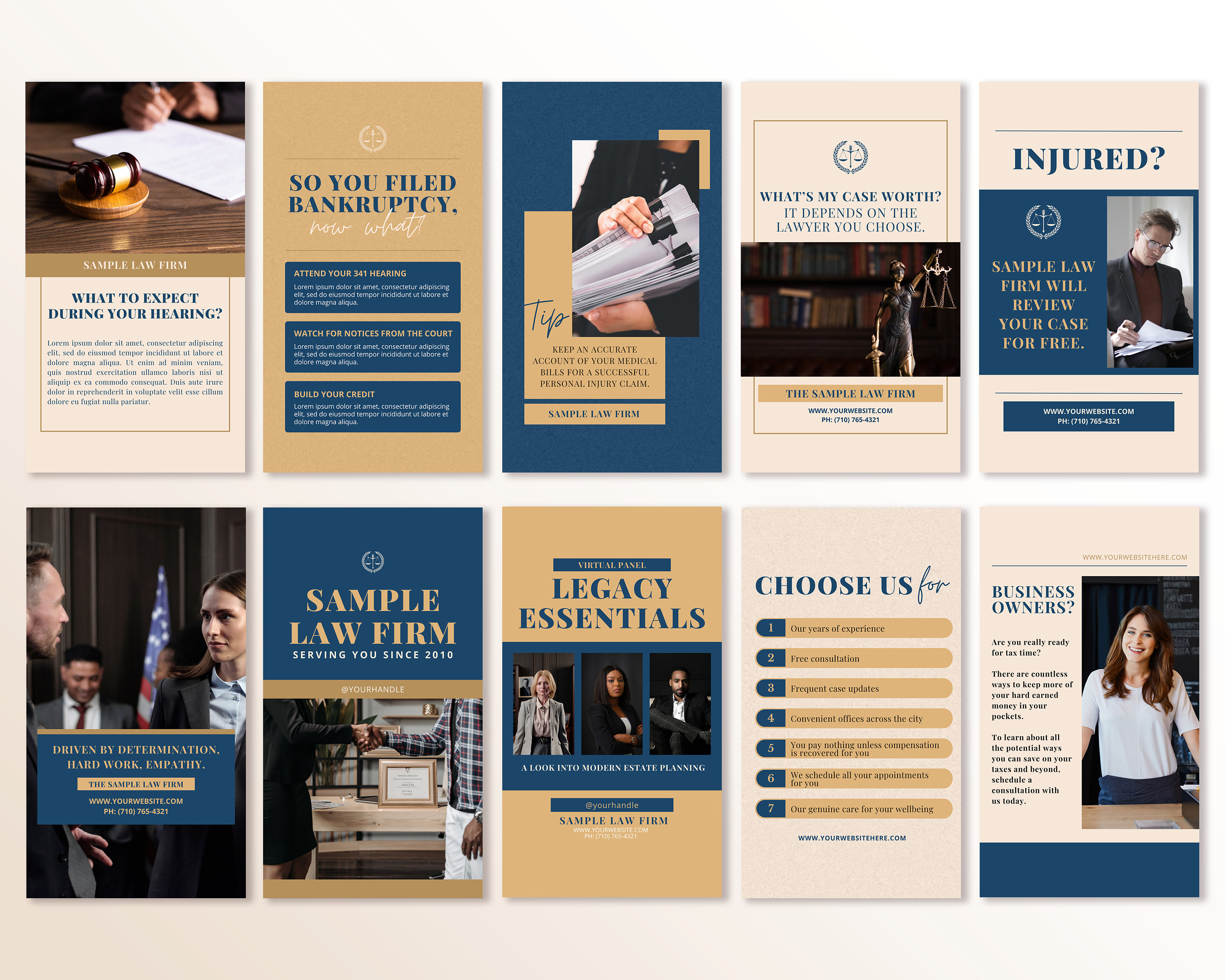 Law Firm Instagram Templates: Attorney Social Media (canva Editable) - Etsy
