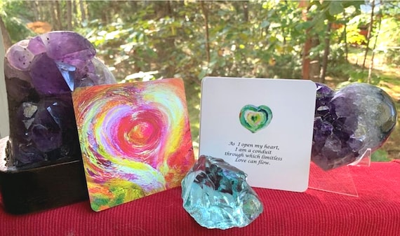 Heart Affirmation Cards - Etsy