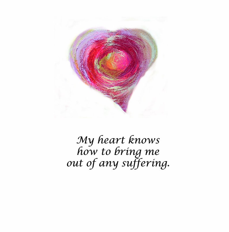 Heart Affirmation Cards - Etsy