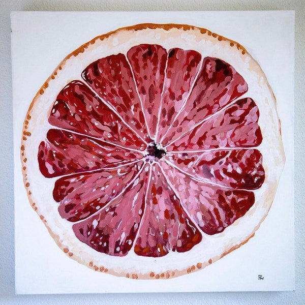 Grapefruit Painting - Etsy