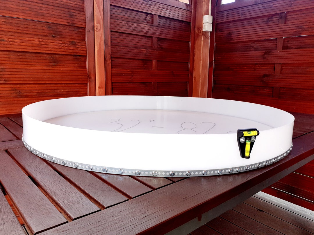 Epoxy Round Table Mold 32” - Diameter 82 Cm HDPE Reusable Casting Clock ...