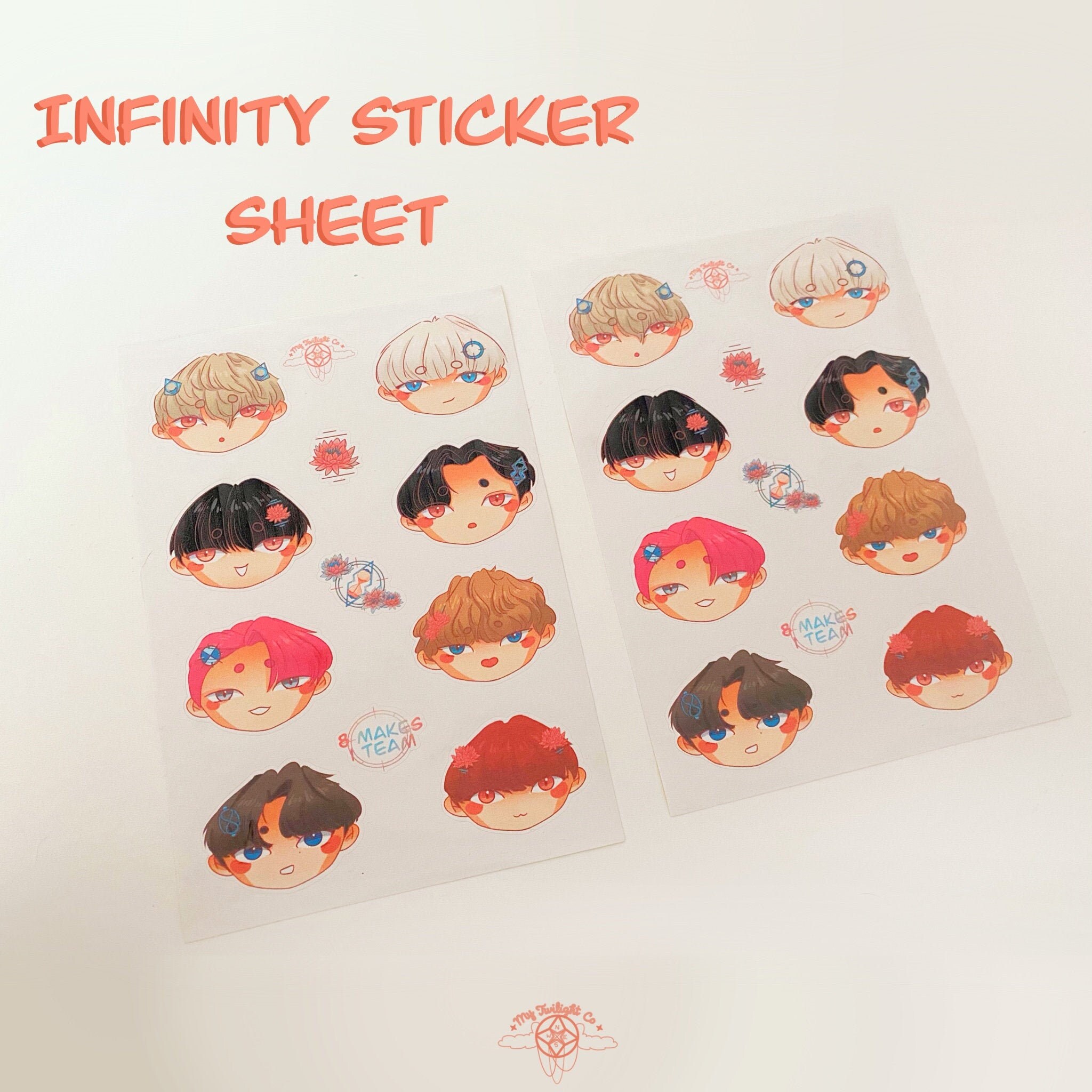 ATEEZ Sticker Sheets KPOP | Etsy
