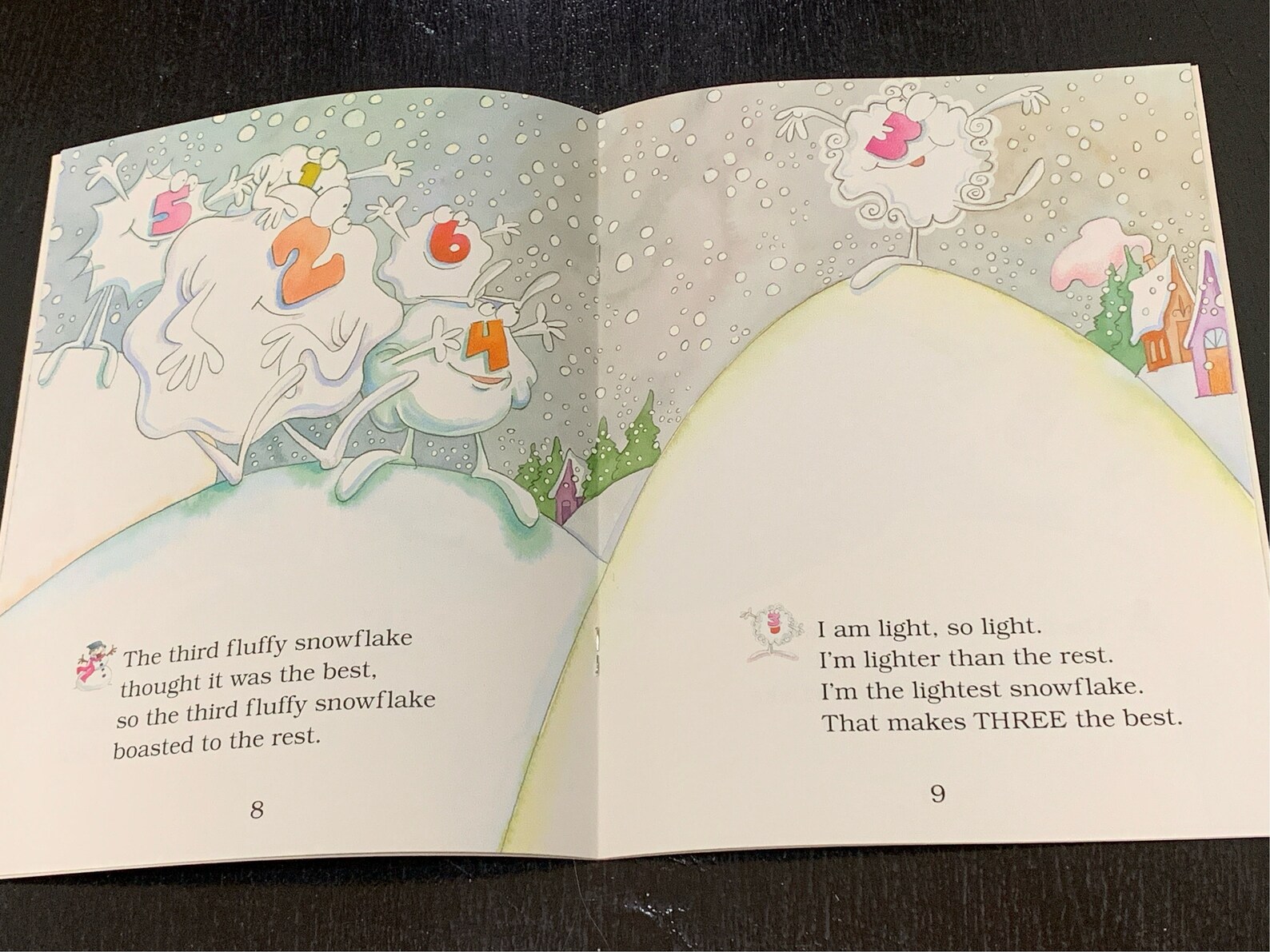 FLUFFY SNOWFLAKES A Play Easy Read Book Rhymed Predictable Early Reader ...