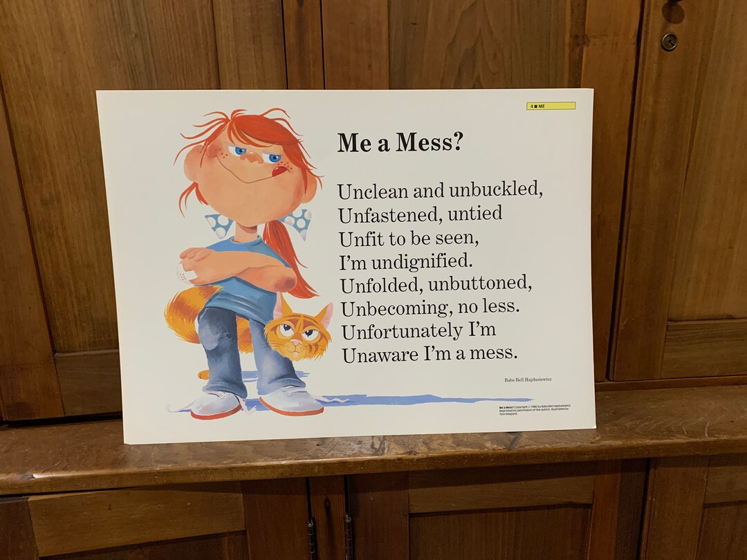 Prefix Poem ME A MESS? Grammar 2-sided Poster "un-" New Poster Fun ...