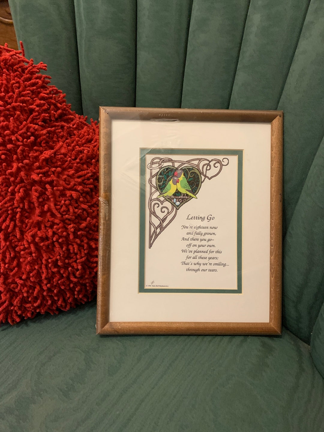 GIFT for Empty Nesters Framed Poem “letting Go” Child Graduates Wooden ...