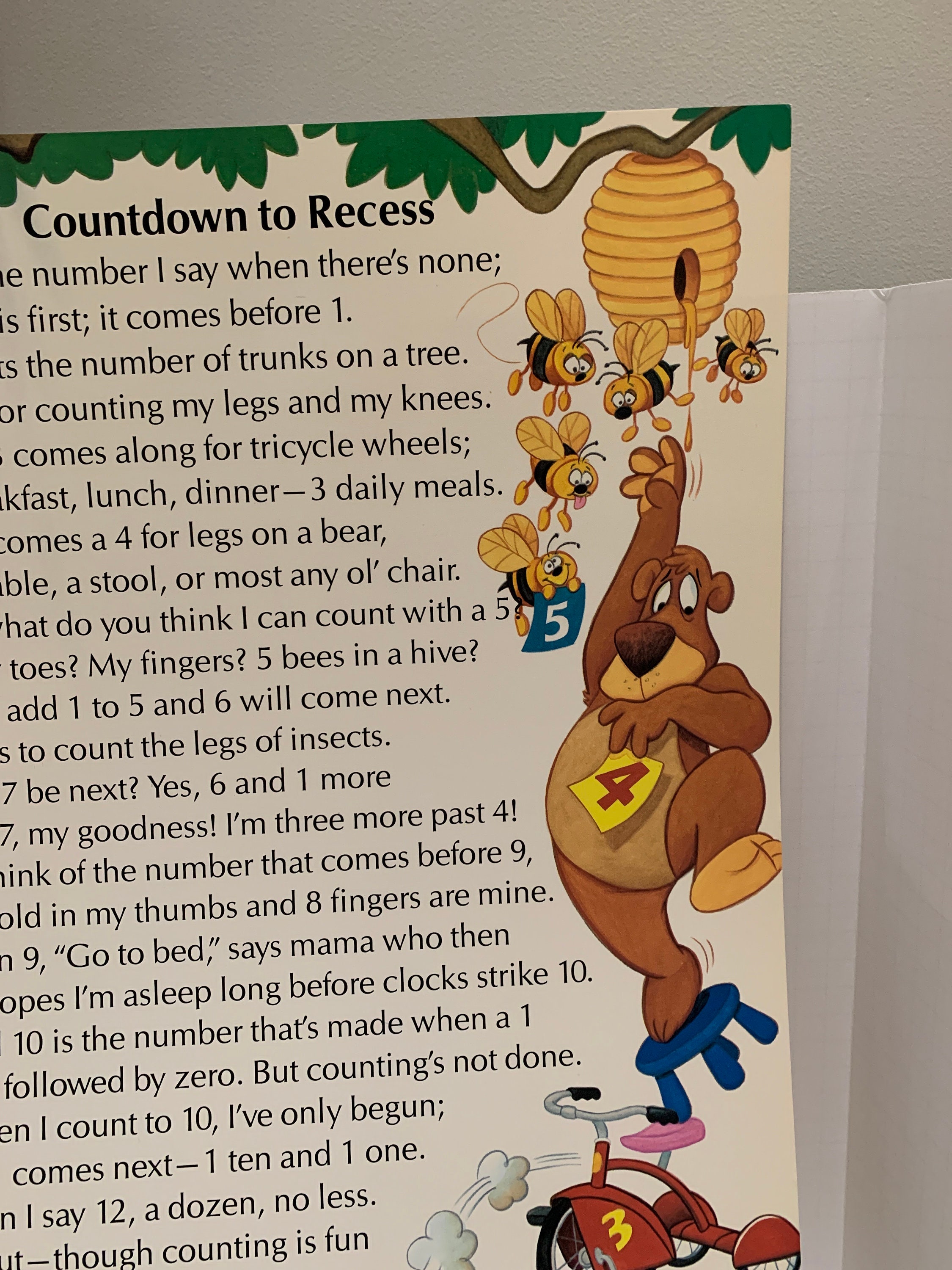 Poster Math Ordinal Numbers Poem COUNTDOWN TO RECESS W Cross-curricular ...