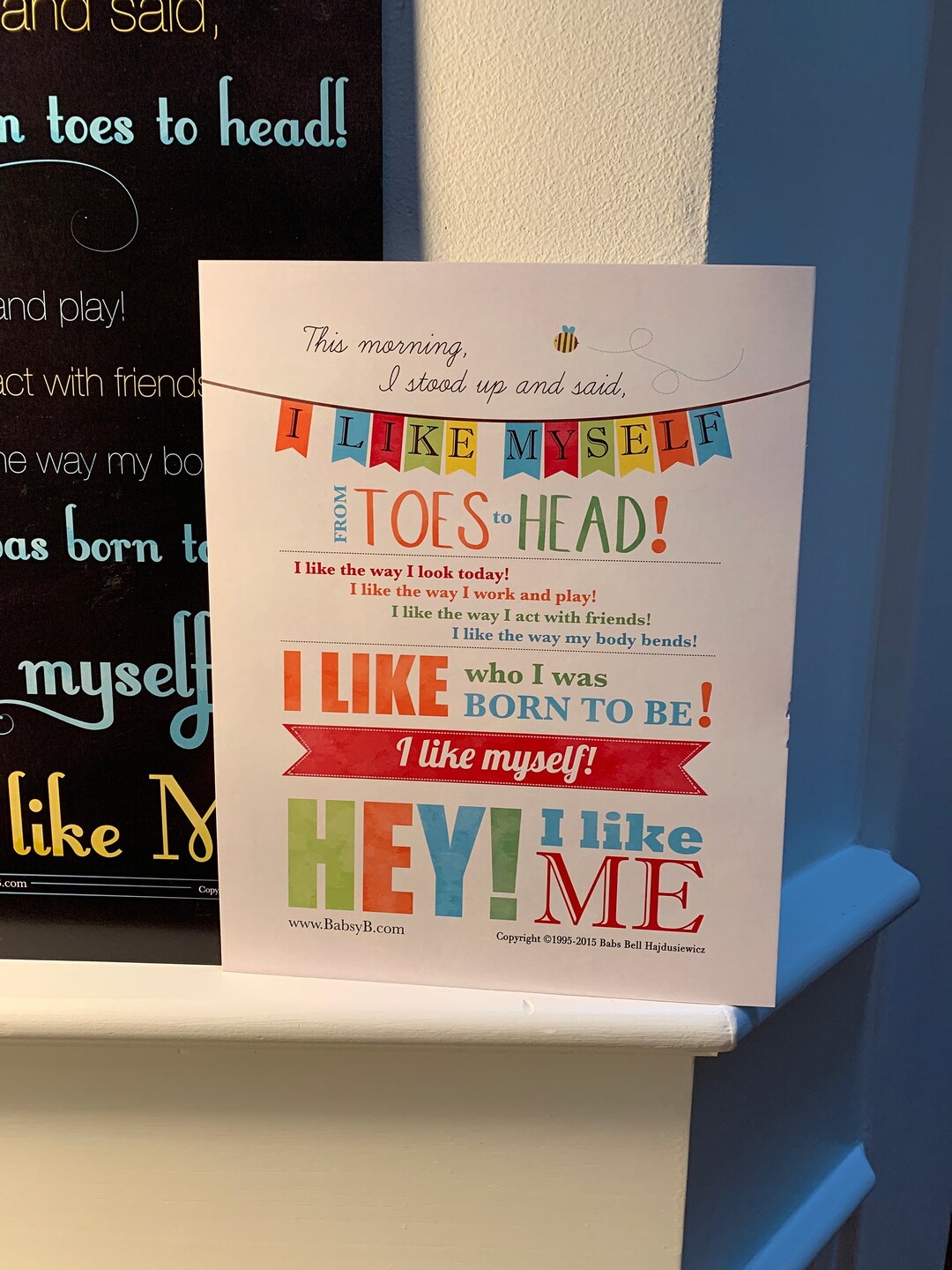 Poster Self-esteem Confidence 2 Sizes I LIKE ME New Print Poem Choose ...