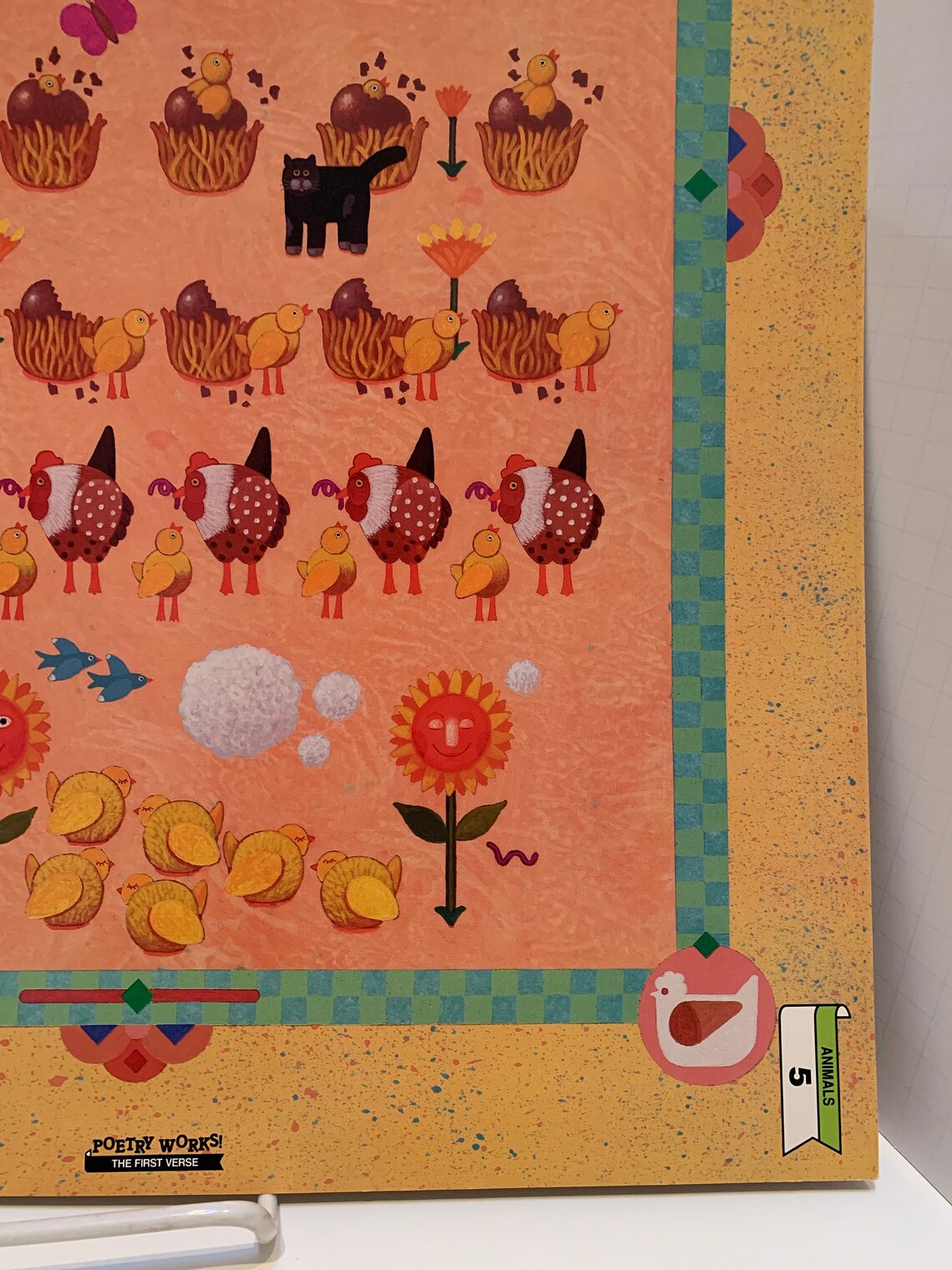 Poster Science Math Life Cycle of Chicken SIX SPECKLED HENS New Copy ...