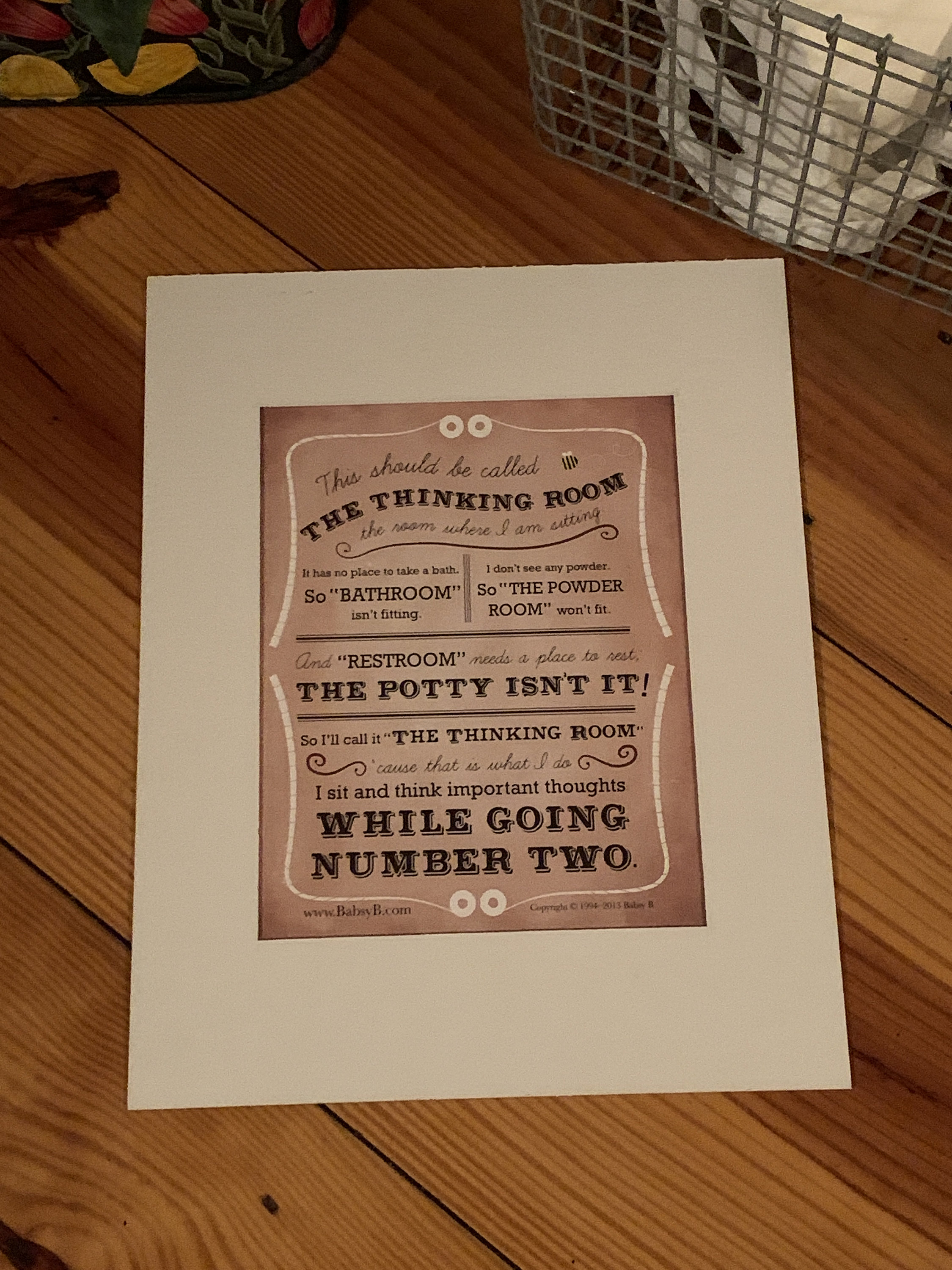 POEM POTTY BATHROOM New Print Toilet Paper Humor Talk - Etsy.de