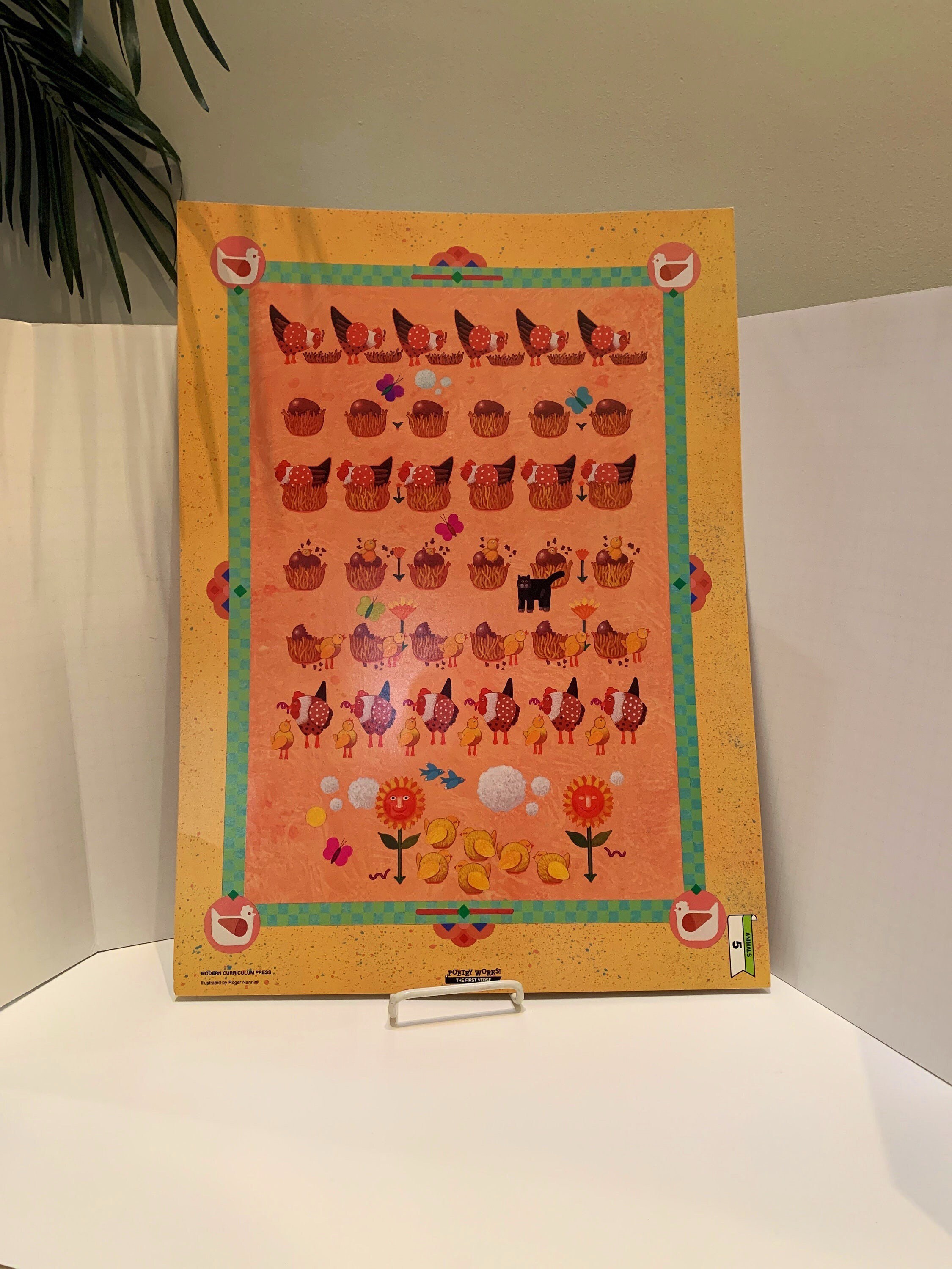 Poster Science Math Life Cycle of Chicken SIX SPECKLED HENS New Copy ...