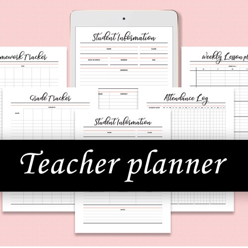 Teacher Planner Printable Teaching Journal Classroom & | Etsy Canada