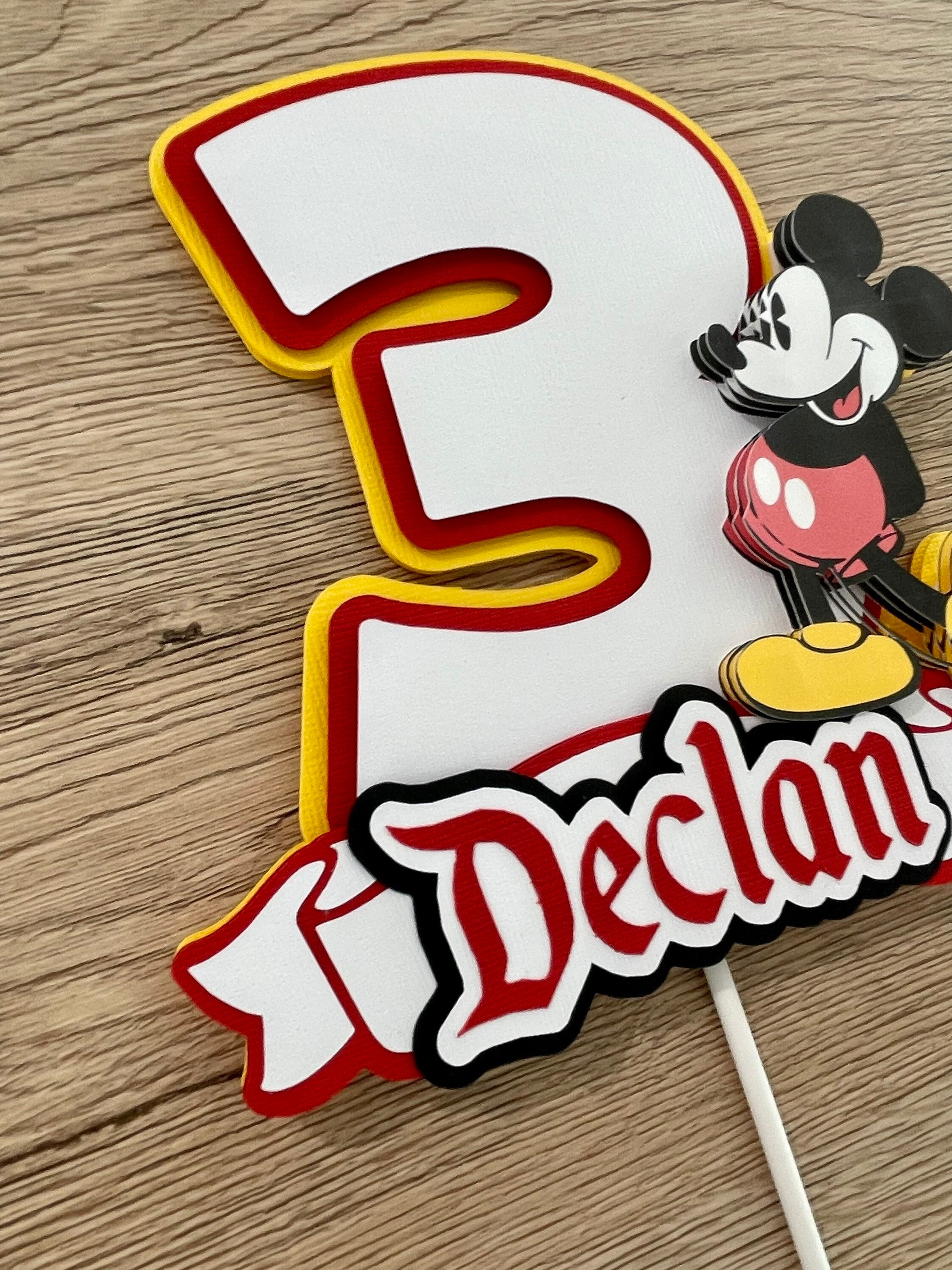 Classic Mickey Mouse Cake Topper/mickey Mouse Cake - Etsy