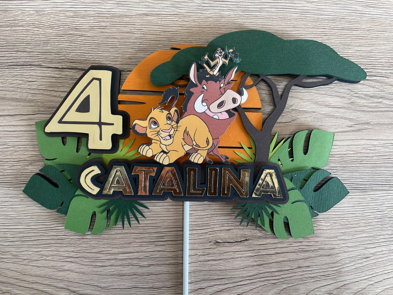 Lion King/simba Cake Topper/ Lion King Personalized Cake - Etsy