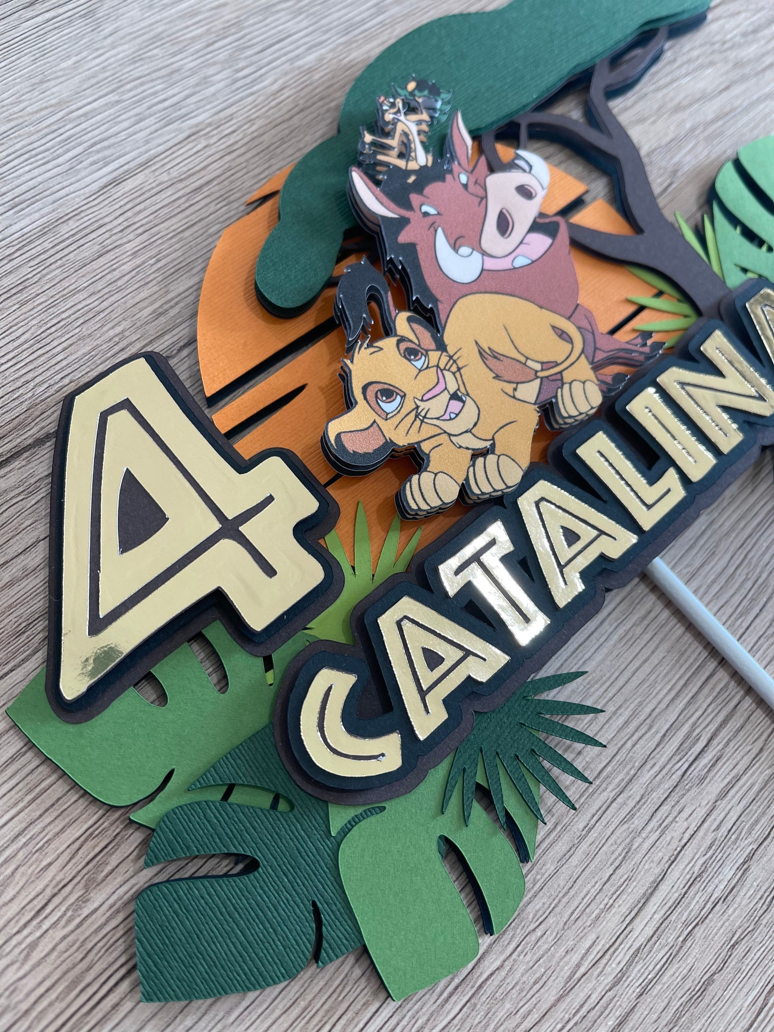 Lion King/simba Cake Topper/ Lion King Personalized Cake - Etsy