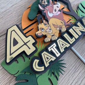 Lion King/simba Cake Topper/ Lion King Personalized Cake - Etsy