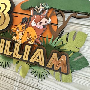 Lion King/simba Cake Topper/ Lion King Personalized Cake Topper - Etsy