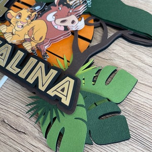 Lion King/simba Cake Topper/ Lion King Personalized Cake - Etsy
