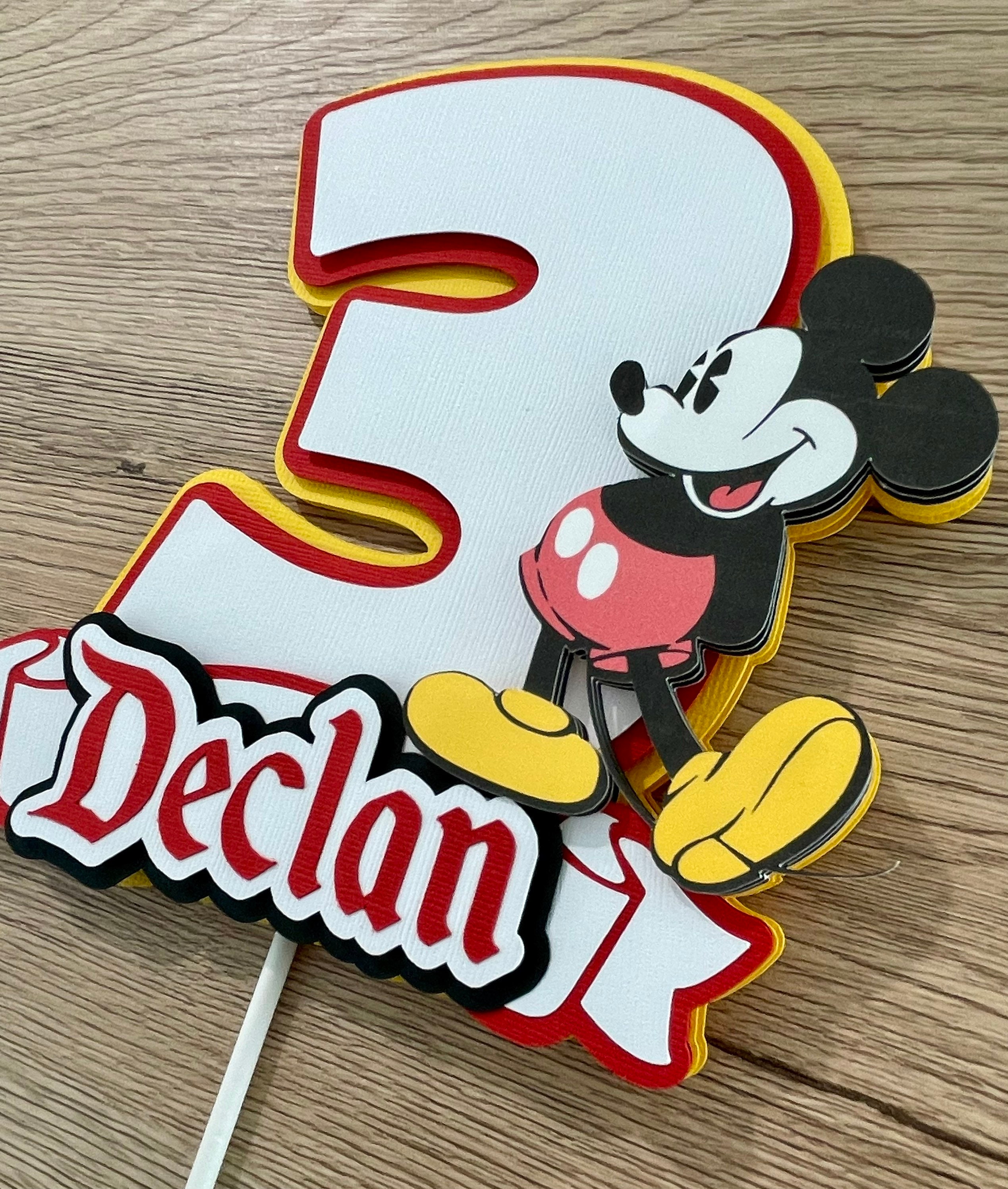 Classic Mickey Mouse Cake Topper/mickey Mouse Cake - Etsy