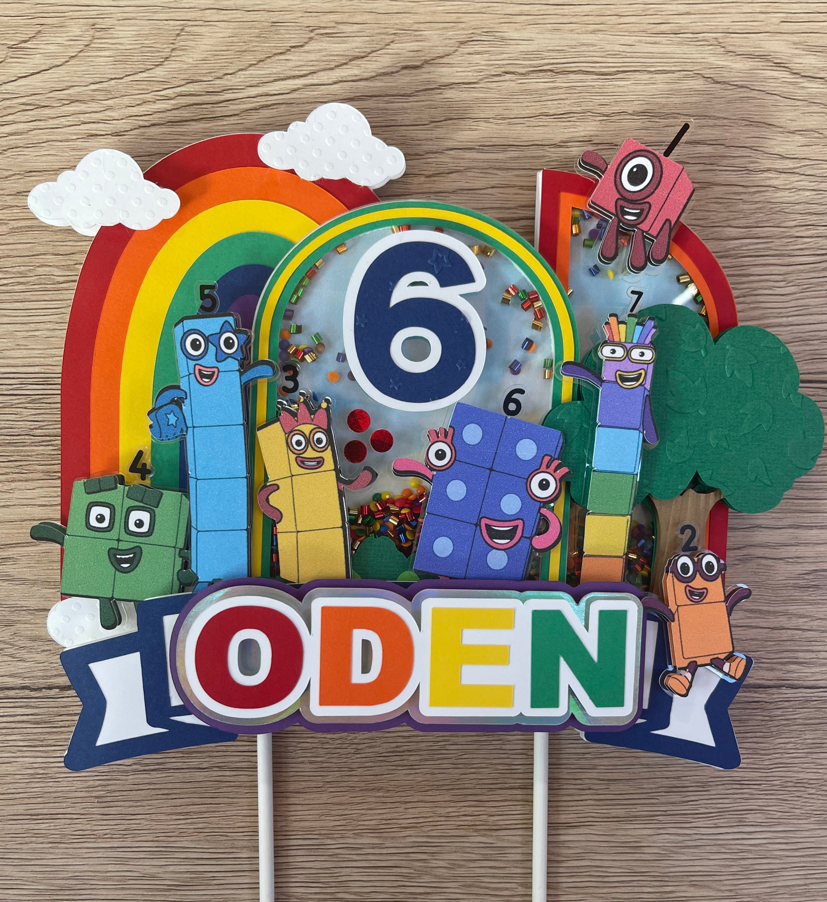 Numberblocks Cake Topper/numblocks - Etsy Finland