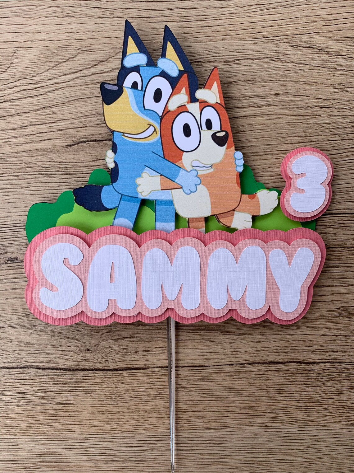bluey-cake-topper-bluey-and-bingo-cake-toppper-bluey-and-etsy