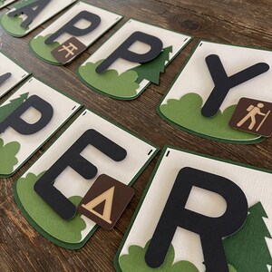 Happy Camper Banner/ One Happy Camper Banner/ Mountain Theme Banner ...