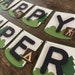 Happy Camper Banner/ One Happy Camper Banner/ Mountain Theme Banner ...