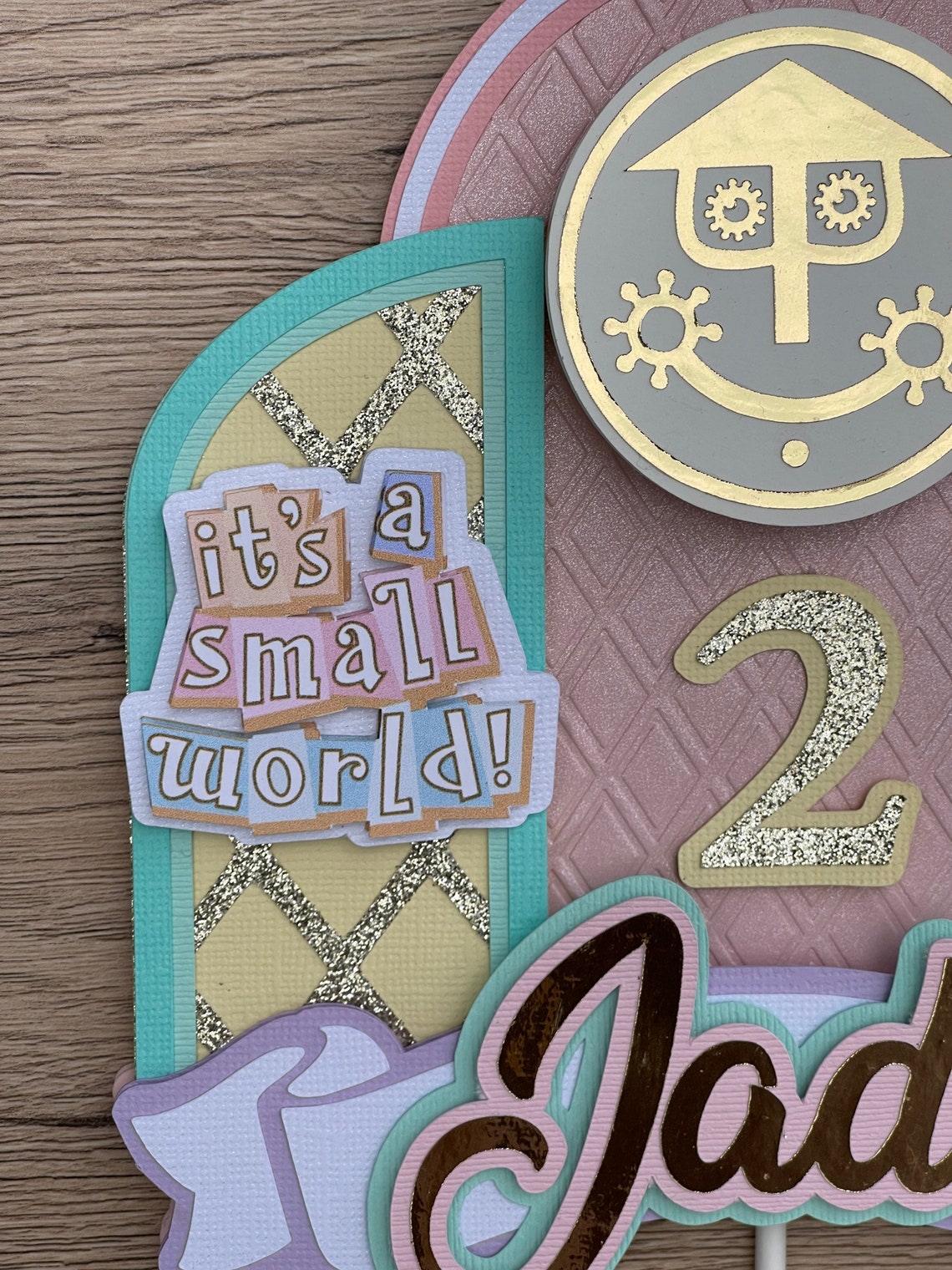 Its a Small World Cake Topper/small World Cake Topper/its a - Etsy