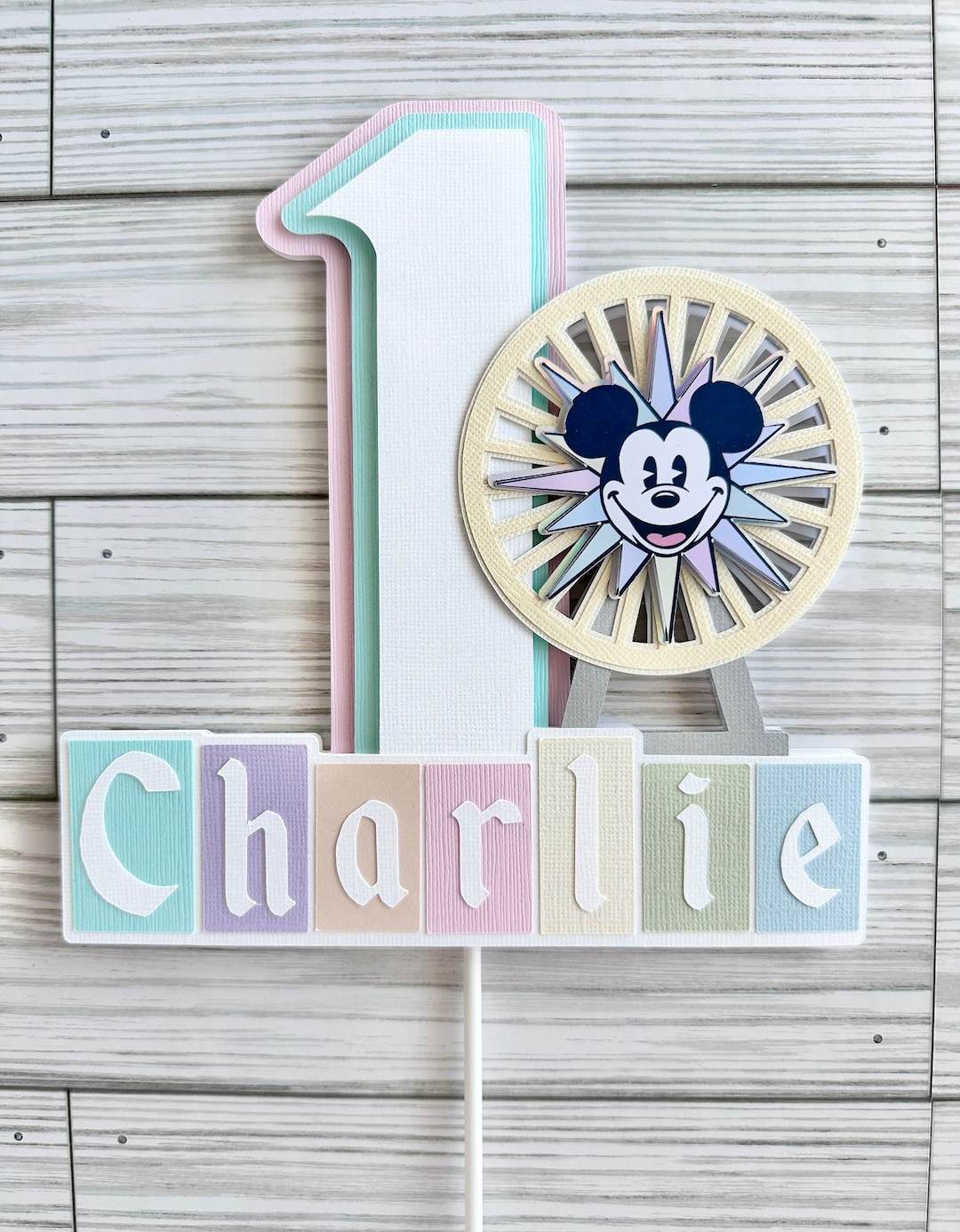 Vintage Castle Theme Cake Topper/ Vintage Disneyland Cake Topper ...