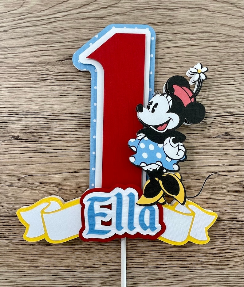 Minnie Mouse Cake Topper/classic Minnie Cake Topper/minnie - Etsy