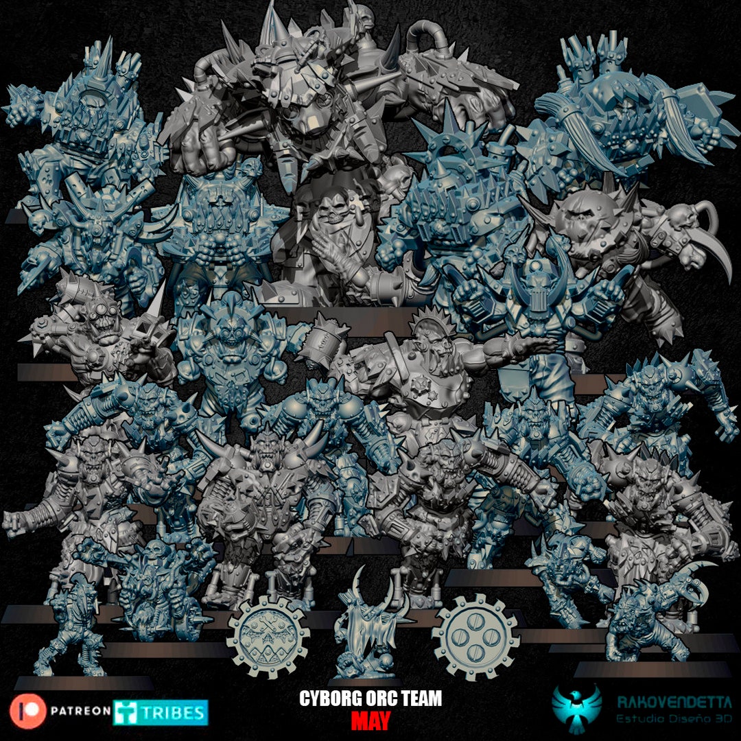 Cyborg Orcs Fantasy Football Team by Rako Vendetta - Etsy UK