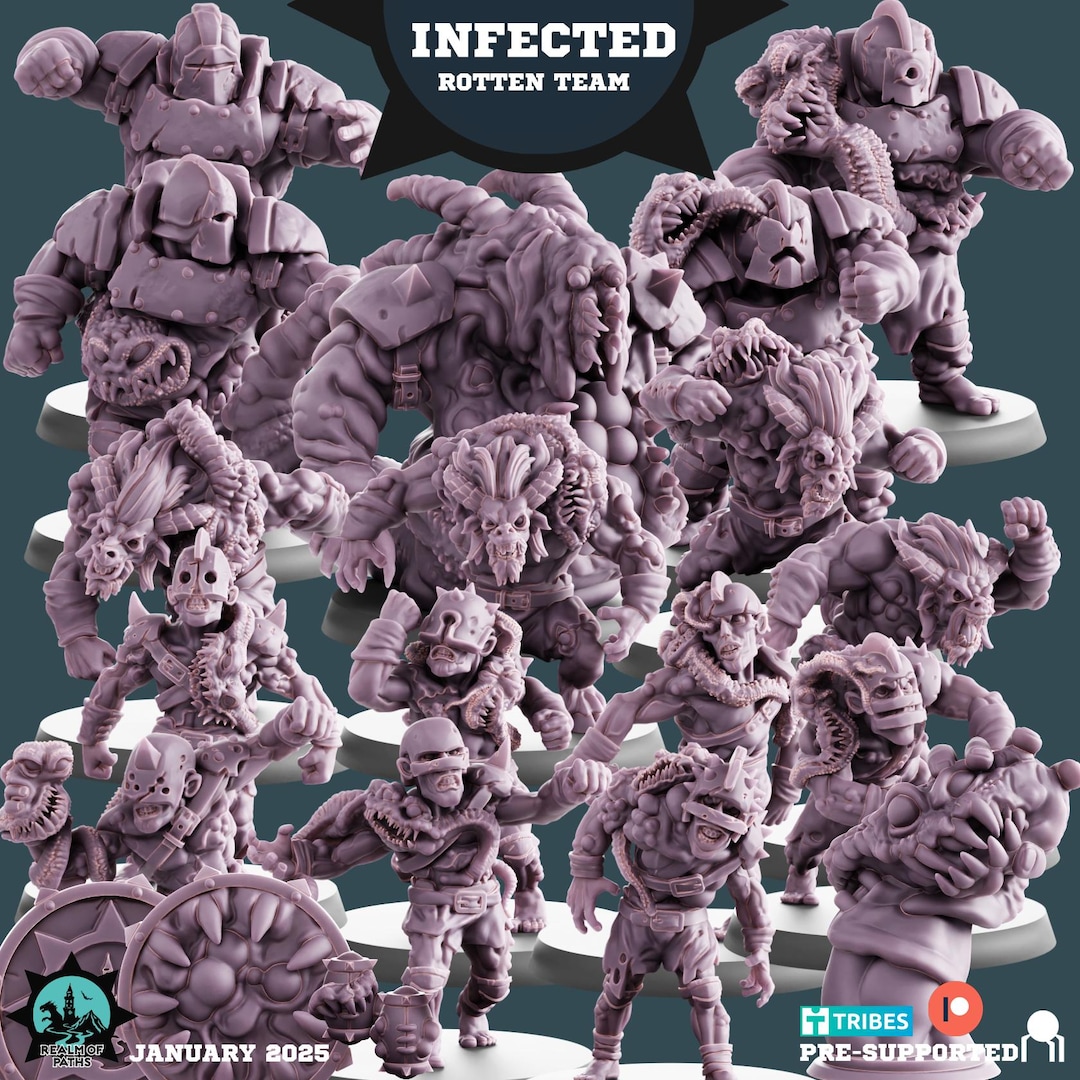 The Infected - Fantasy Football Team - Designed by Realm of Paths - Etsy UK