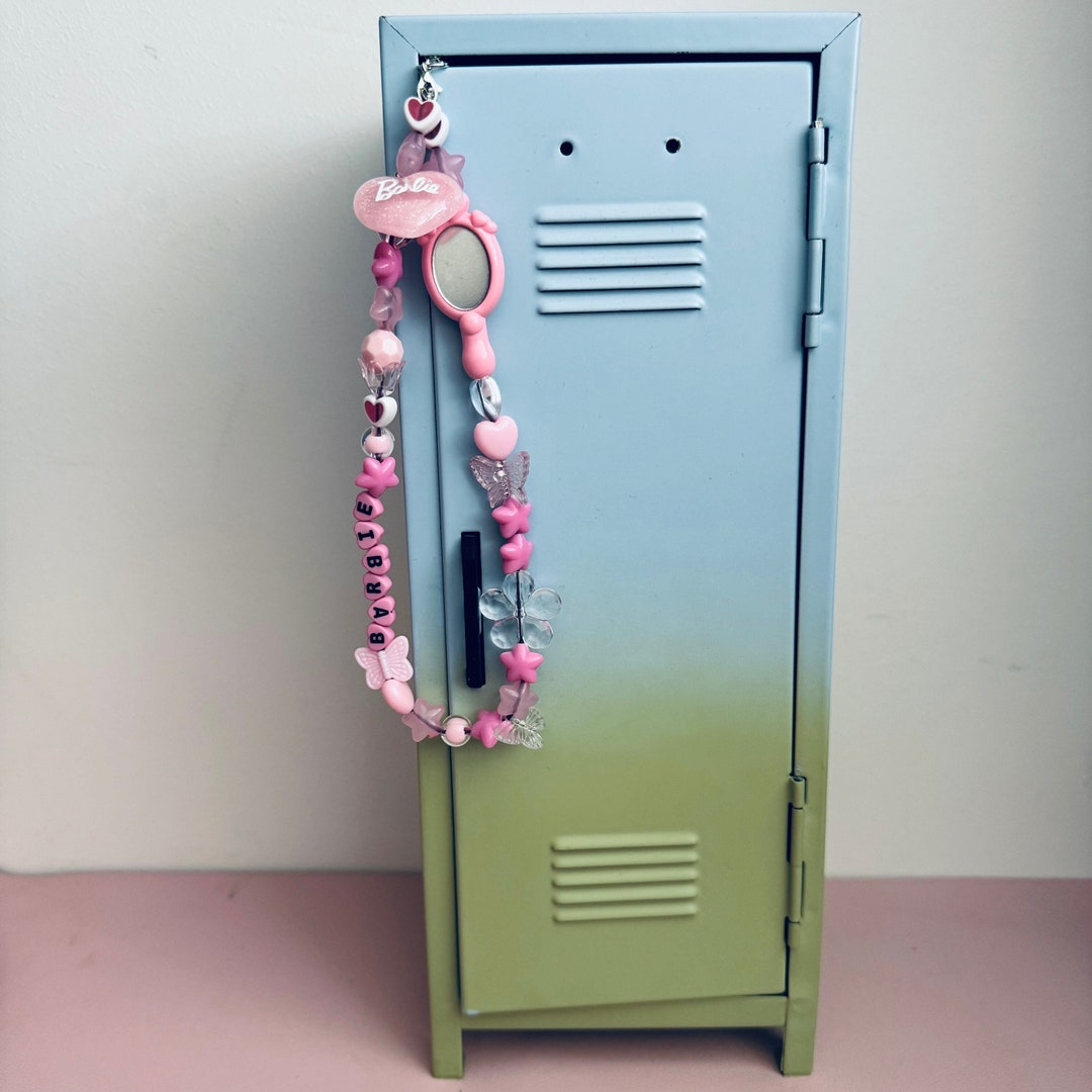 Llamaface Pretty Pastel Pink Barbie Charm Strap Barbie Girl Phone Chain ...